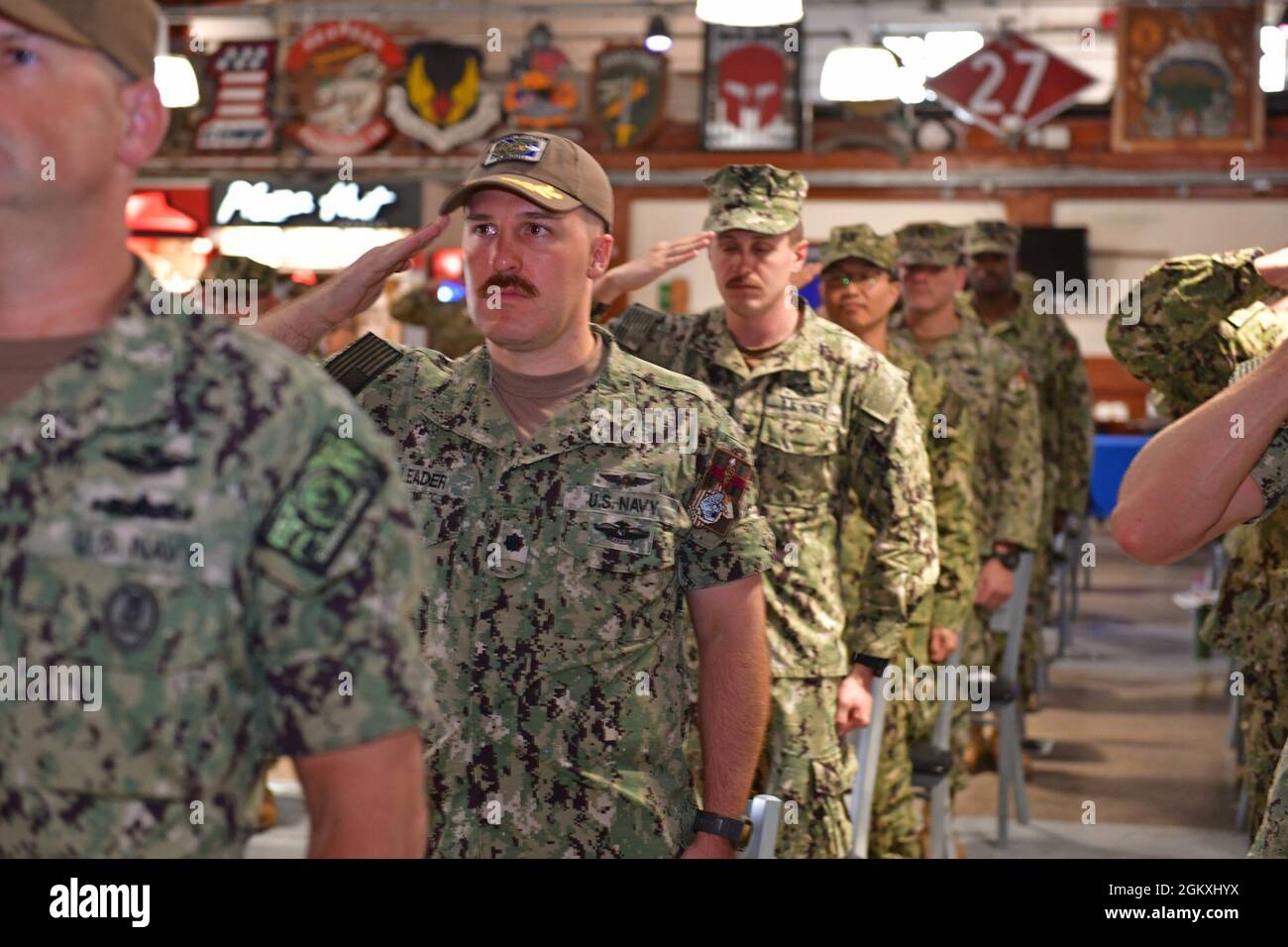 CAMP LEMONNIER, Djibouti (July 20, 2021) U.S. Navy Cmdr. Michael Leader ...