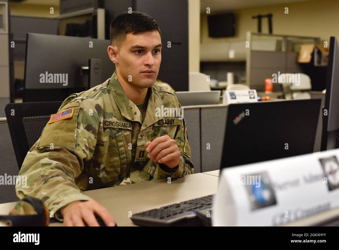 Capt. Curtis Crossman, Det. 2, 175th Cyber Protection Team commander ...