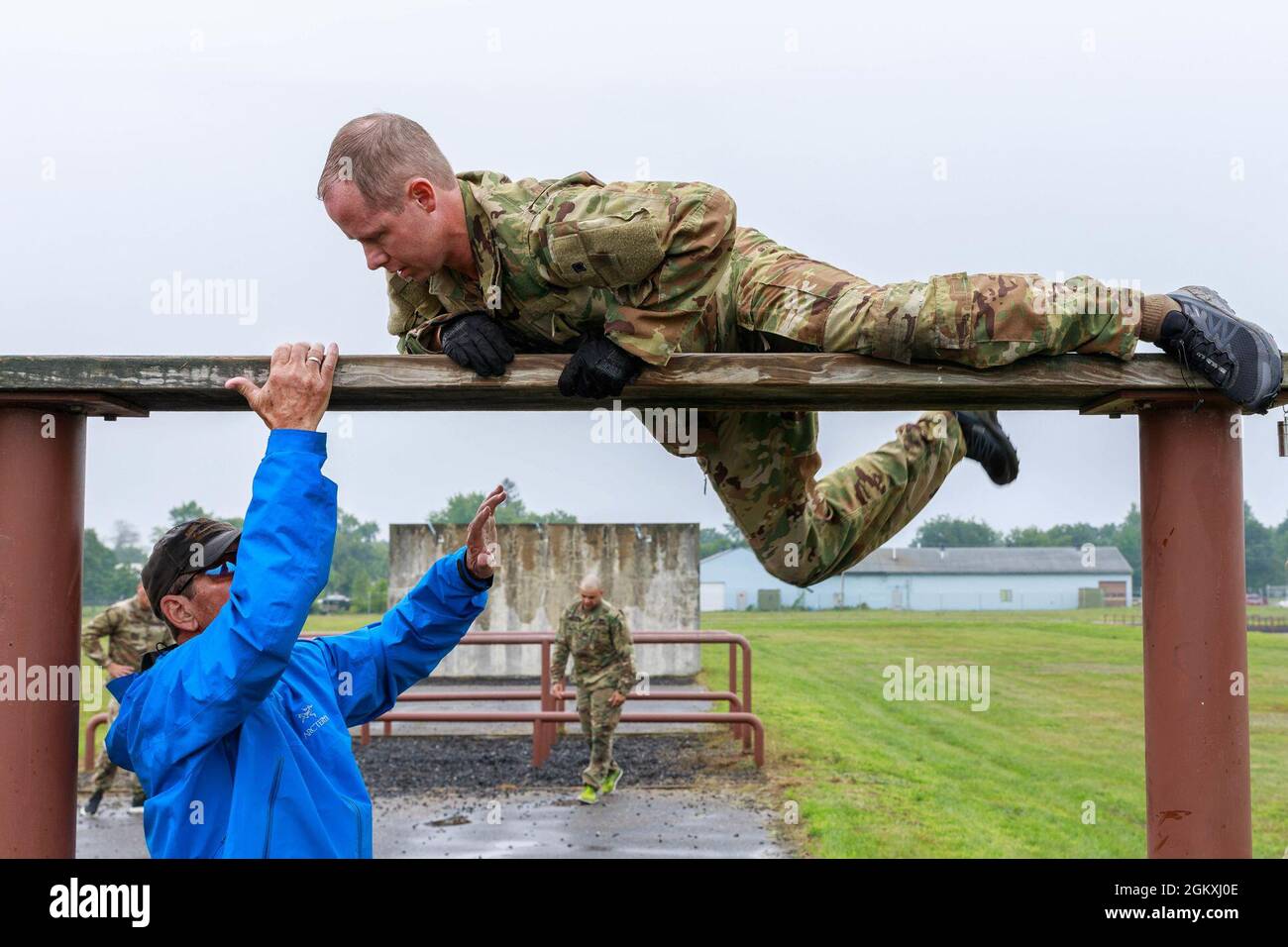 Maj. Zack Land, 859th Special Operations Squadron, receives ...