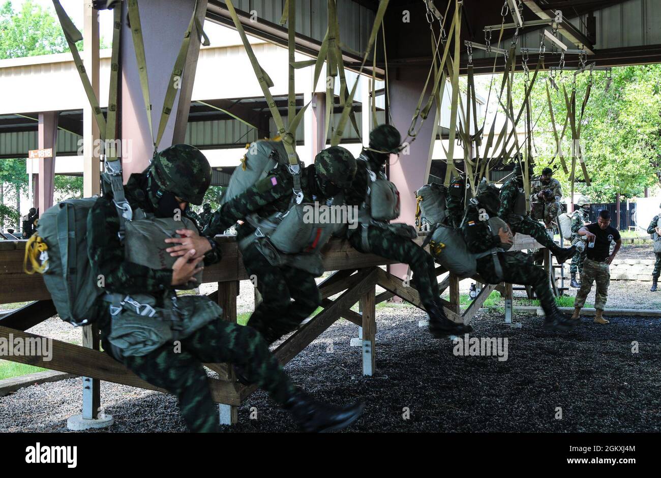 Paratroopers from the Royal Thai Army participate in Basic Airborne ...