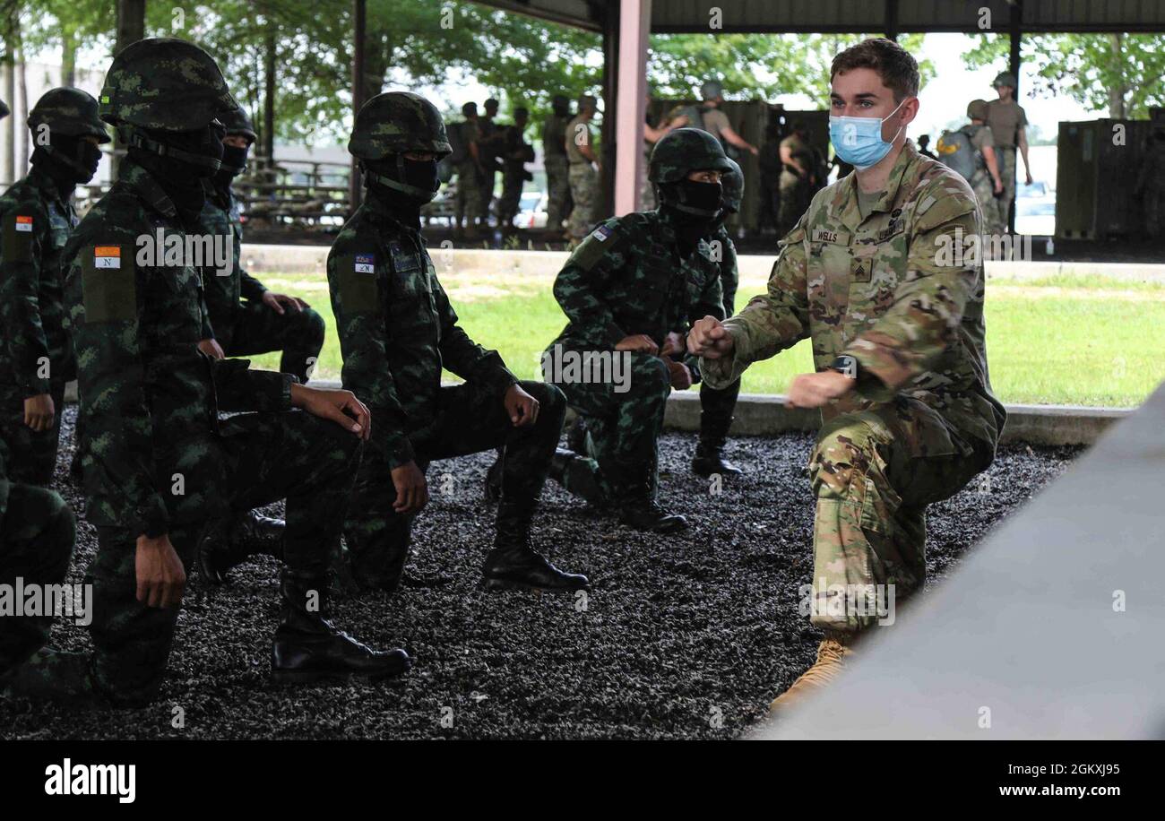 Paratroopers from the Royal Thai Army participate in Basic Airborne ...