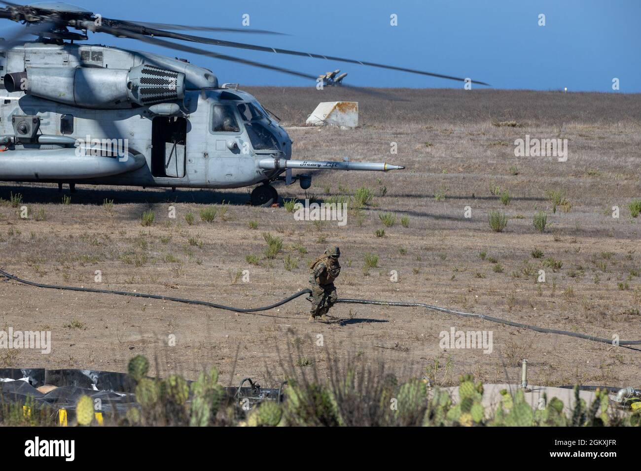 U.S. Marine Corps Lance Cpl. Jose Estrada, a nozzle operator with 7th ...