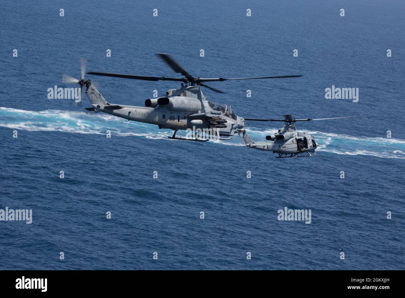 U.S. Marine Corps aircraft from Marine Light Attack Helicopter Squadron ...