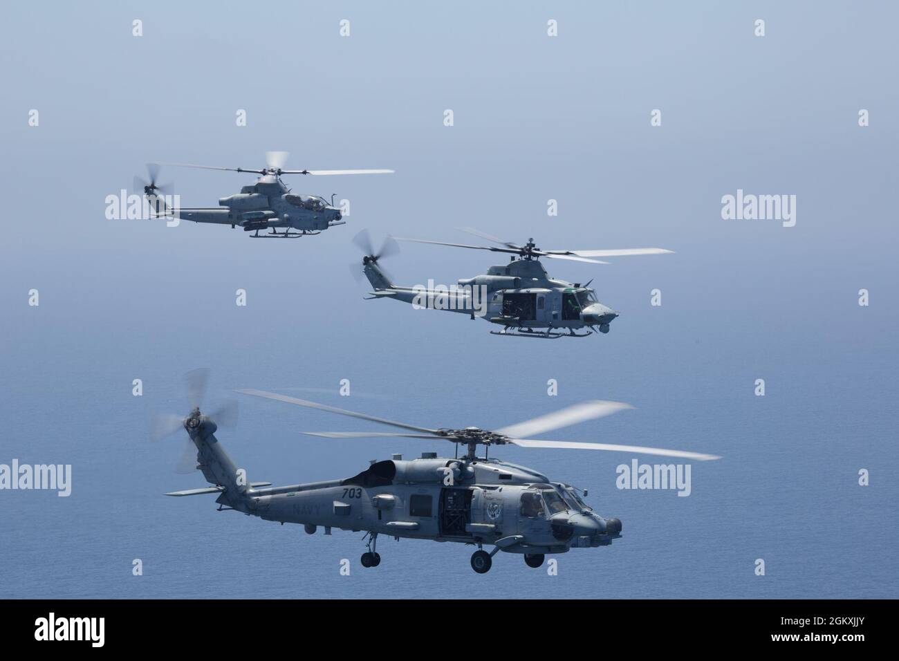 U.S. Marine Corps aircraft from Marine Light Attack Helicopter Squadron ...