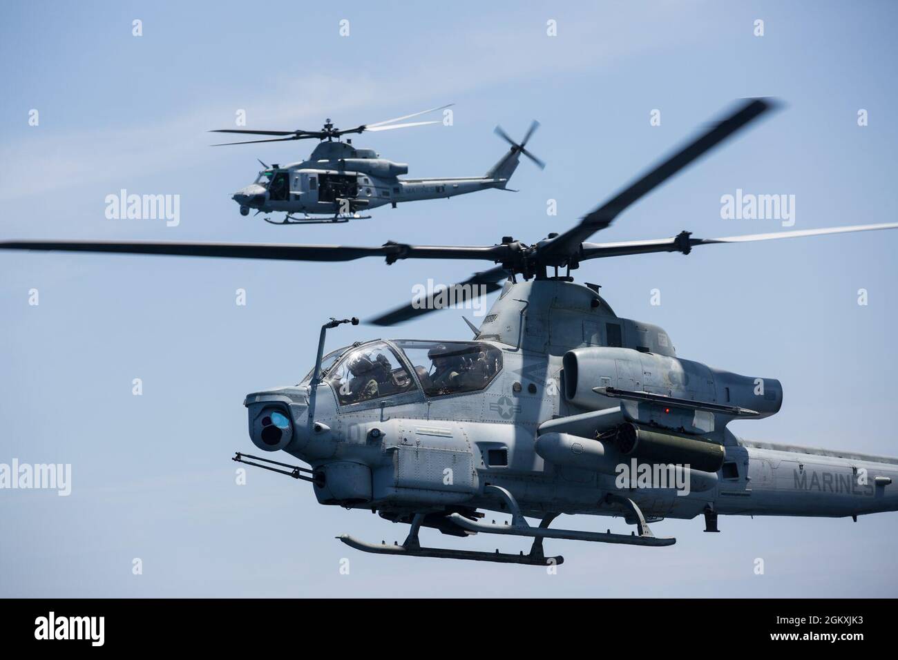U.S. Marine Corps aircraft from Marine Light Attack Helicopter Squadron ...