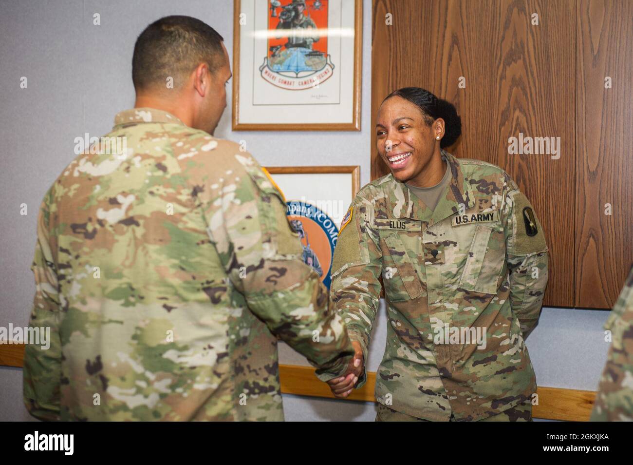 U.S. Army Spc. Cierra Ellis, assigned to 55th Signal Company (Combat ...