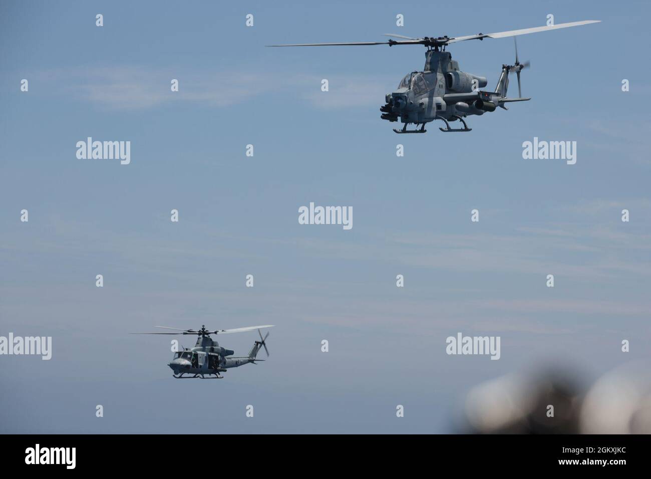 U.S. Marine Corps aircraft from Marine Light Attack Helicopter Squadron ...