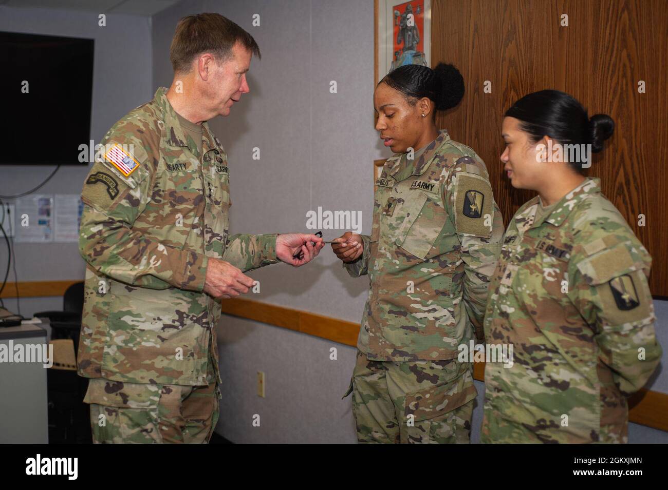 U.S. Army Lt. Gen. Stephen Fogarty, the commander of the U.S. Army ...
