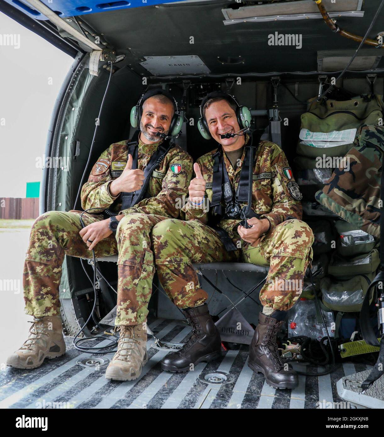 Italian Maj. Gen. Franco Federici, commander of Kosovo Force, and ...