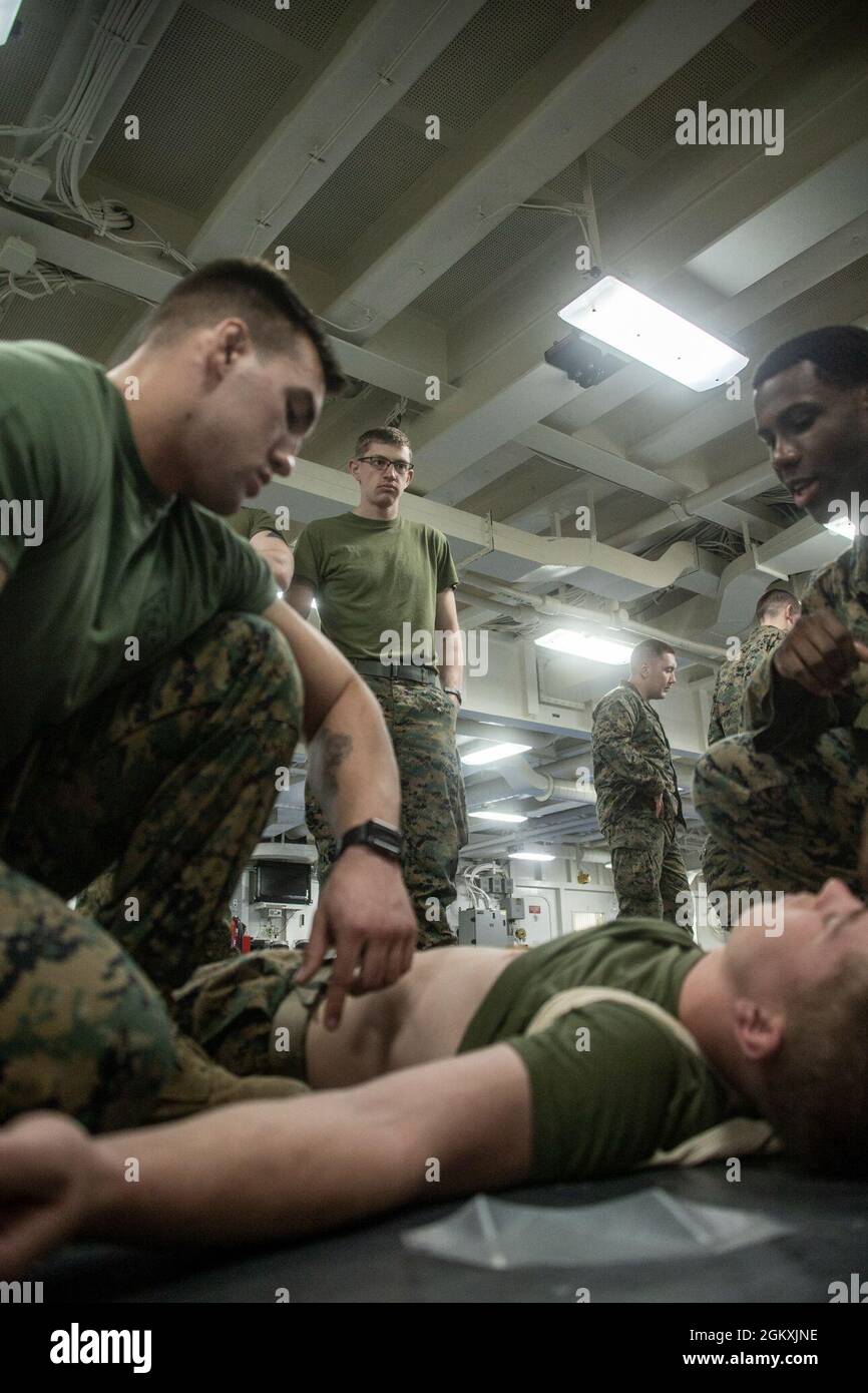 U.S. Marines with Battalion Landing Team 3/5, 31st Marine Expeditionary ...