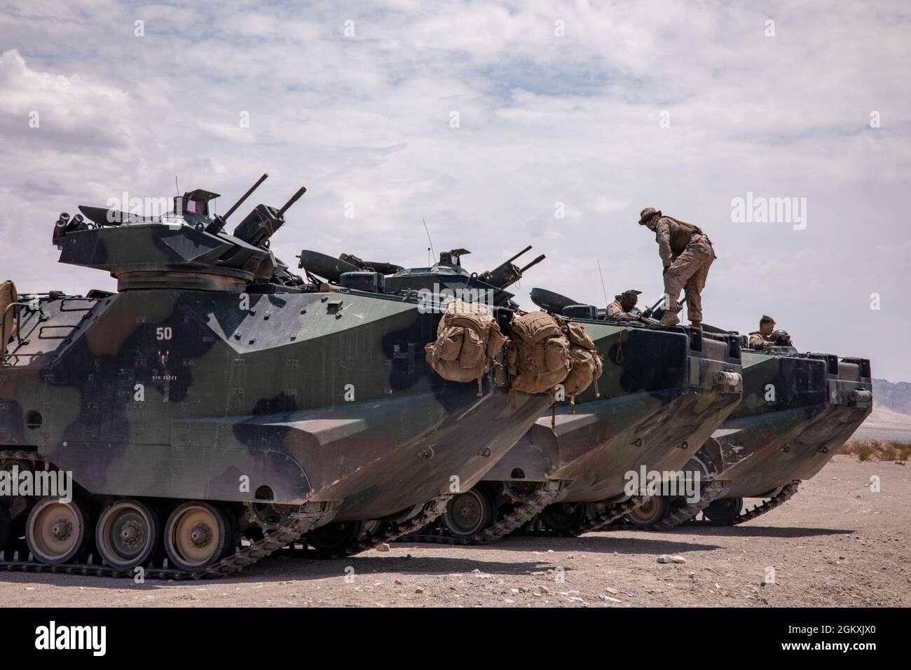 Marines with 4th Assault Amphibian Battalion, 4th Marine Division, prep ...