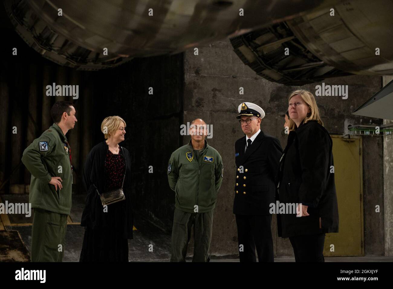Bryndis Kjartansdottir, center left, Iceland’s chief of defence, Gen ...