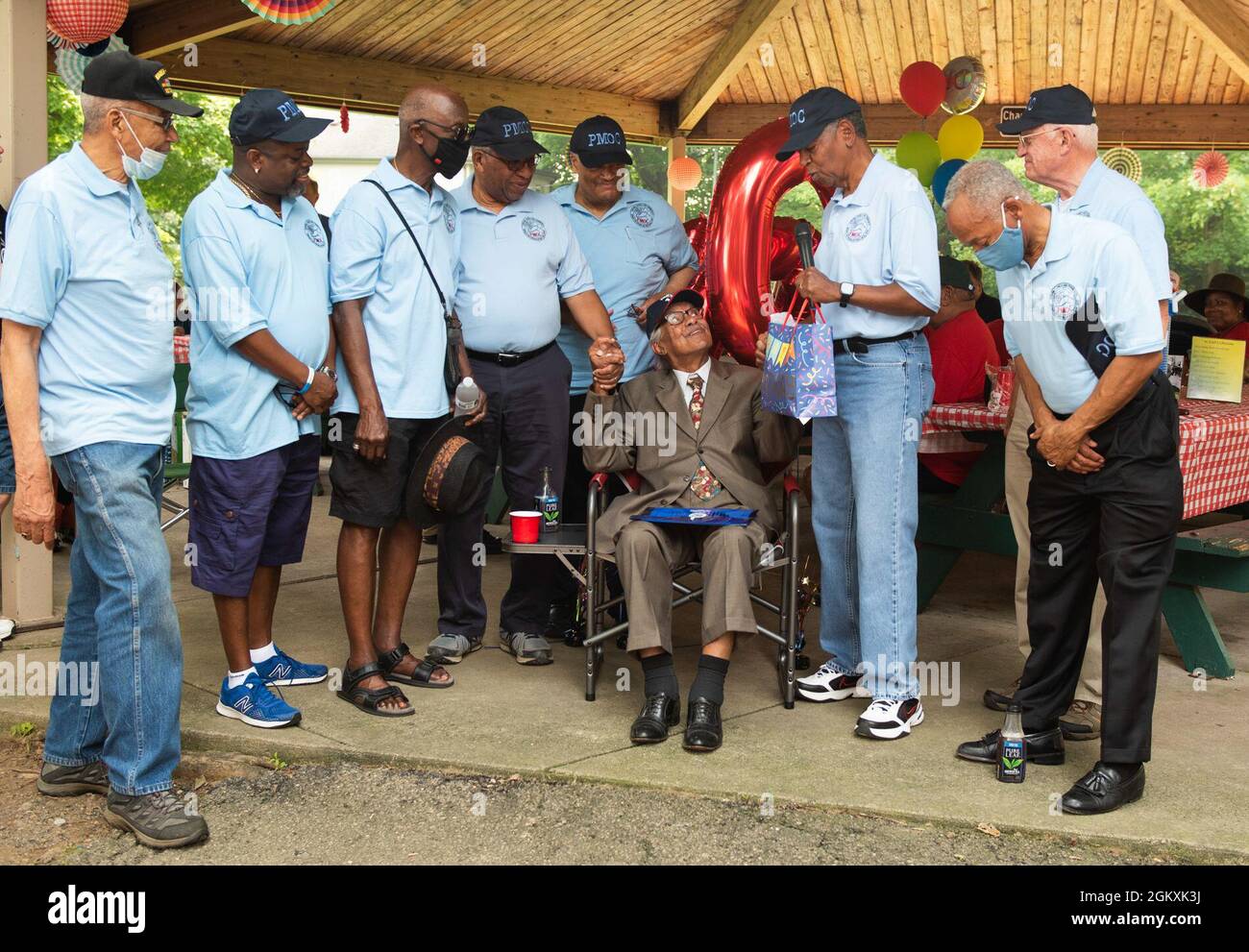 A group of men from the Protestant chapel service at Wright-Patterson ...