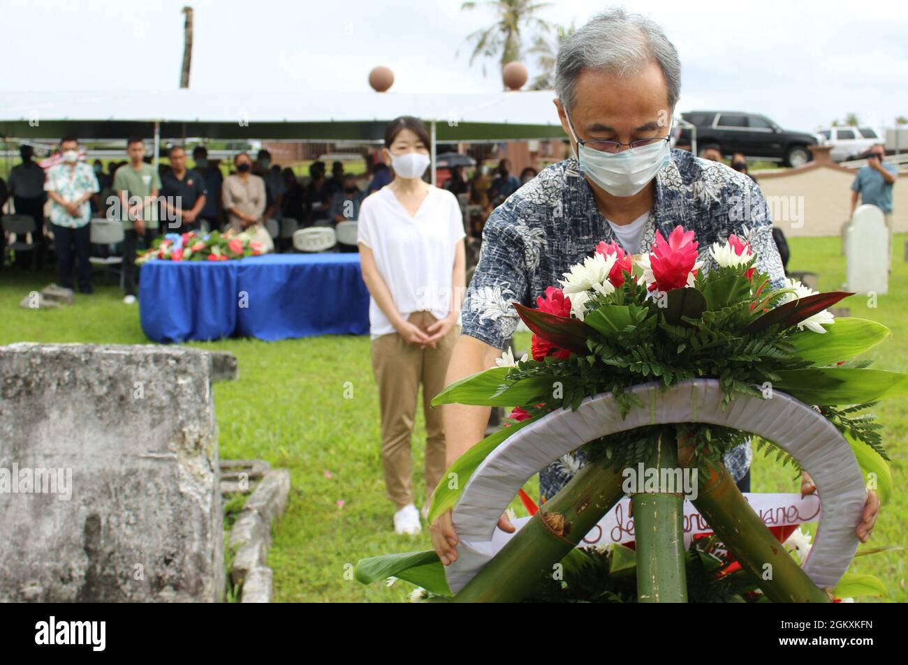 SANTA RITA, Guam (July 20, 2021) - A memorial was held at the Sumay ...