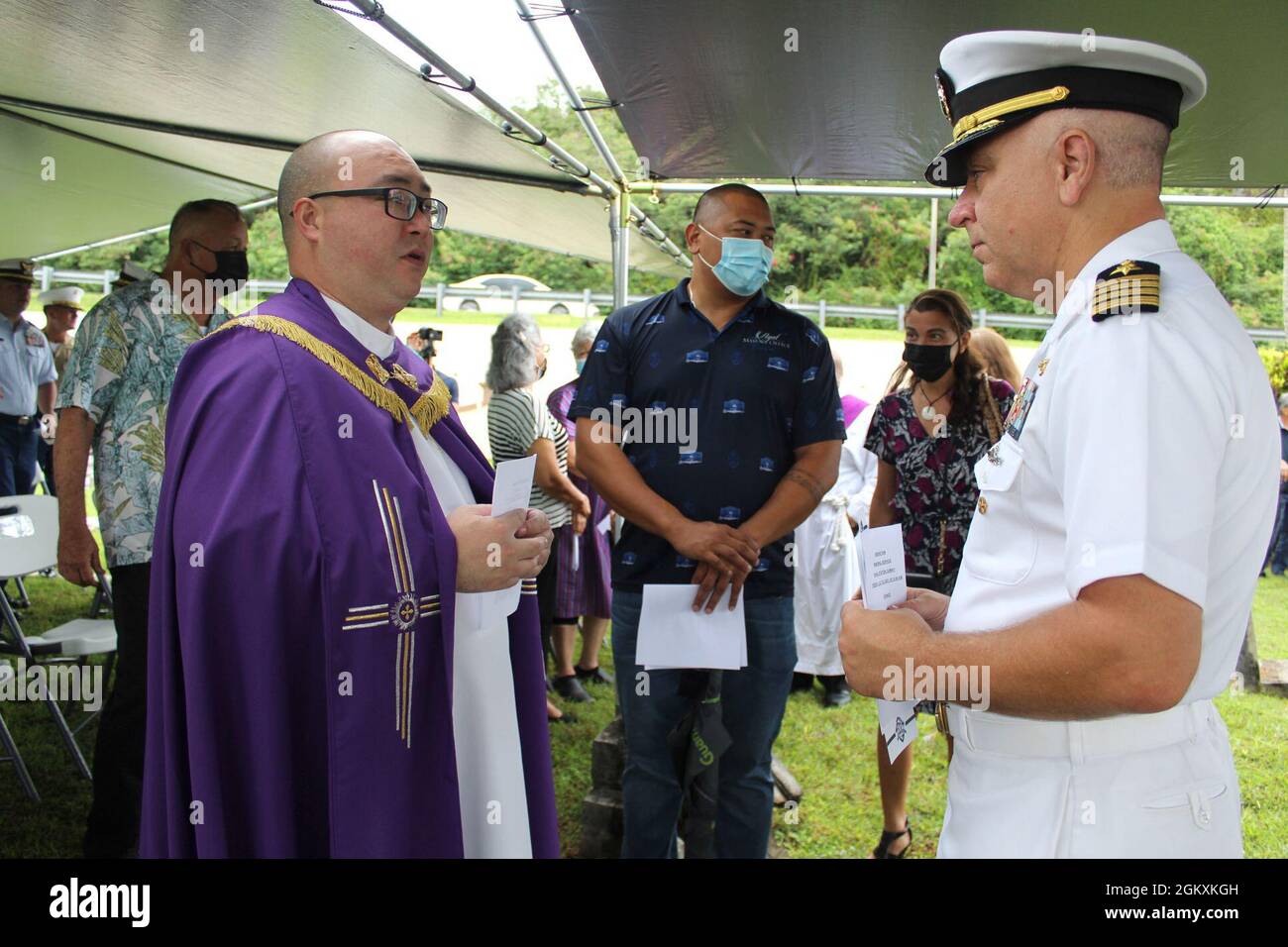 SANTA RITA, Guam (July 20, 2021) - A memorial was held at the Sumay ...