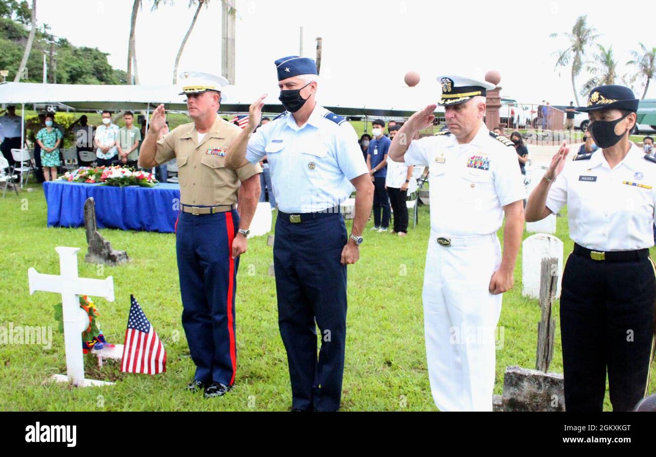 SANTA RITA, Guam (July 20, 2021) - A memorial was held at the Sumay ...