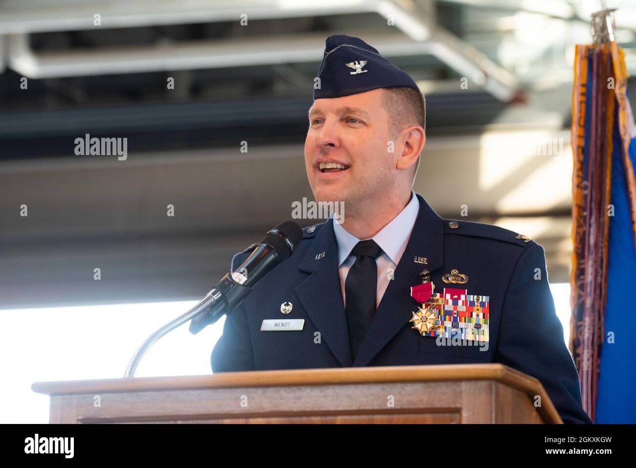 U.S. Air Force Col. Kurt Wendt, 501st Combat Support Wing outgoing ...