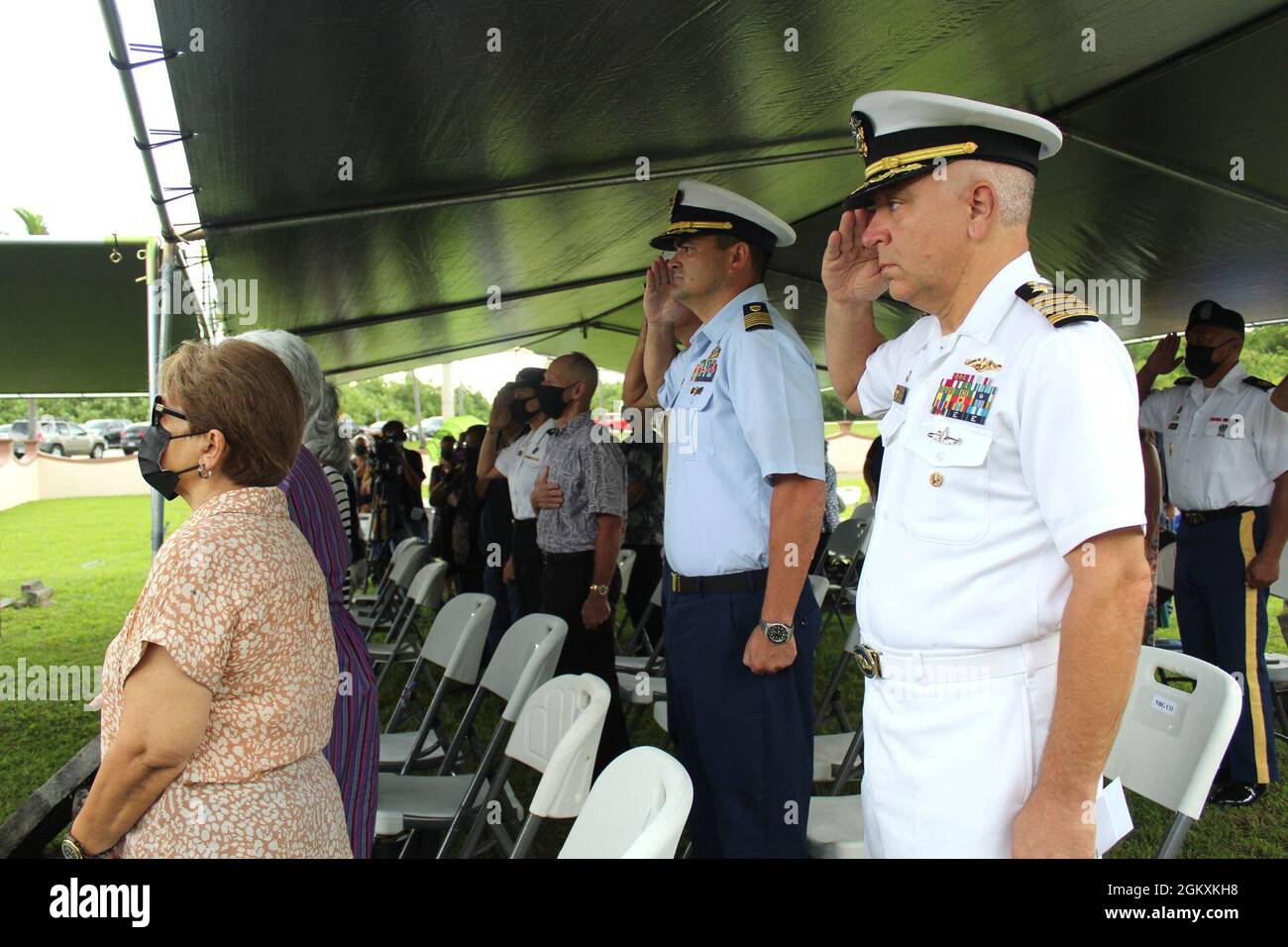 SANTA RITA, Guam (July 20, 2021) - A memorial was held at the Sumay ...