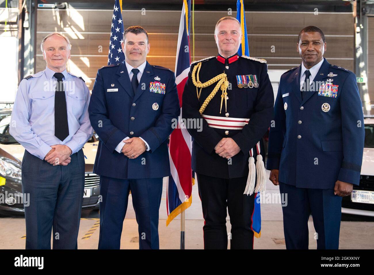 Royal Air Force Sqn. Ldr. Clive Wood, left, Royal Air Force Alconbury ...