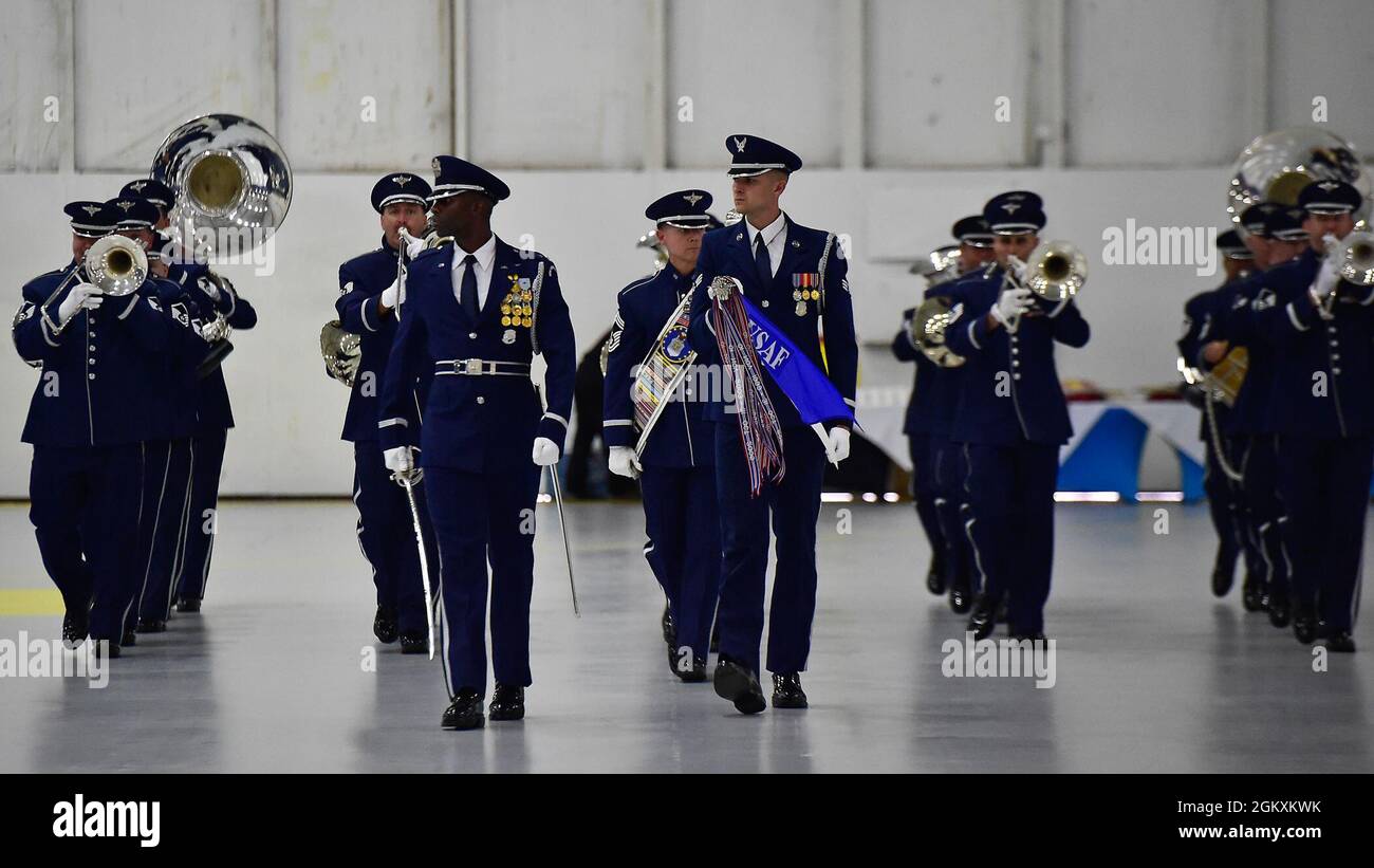 The United States Air Force Band performs during the Air Force District ...