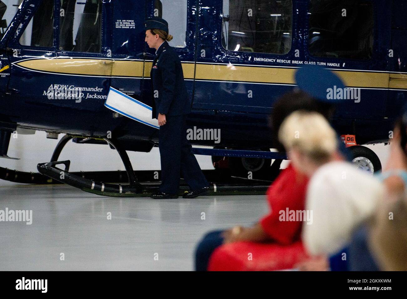 Maj. Gen. Joel D. Jackson’s name is unveiled on the flagship aircraft ...