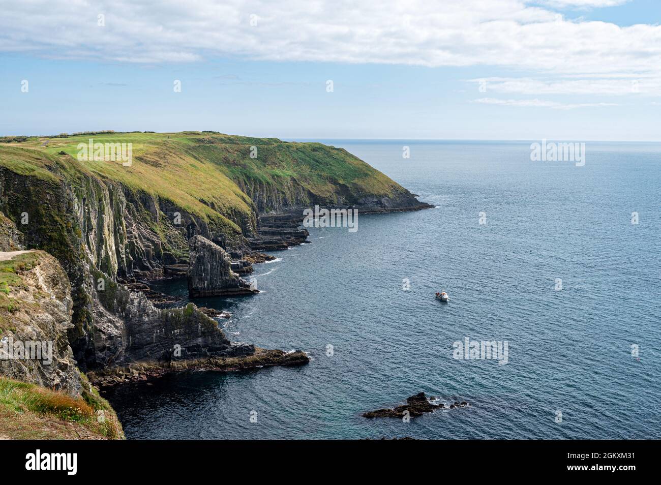 The sea cliffs of Old Head Kinsale in county Cork Ireland Stock Photo ...