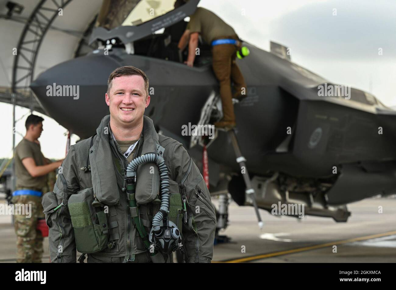 U.S. Air Force Maj. Martin “Lefty” Smith, 58th Fighter Squadron F-35A ...