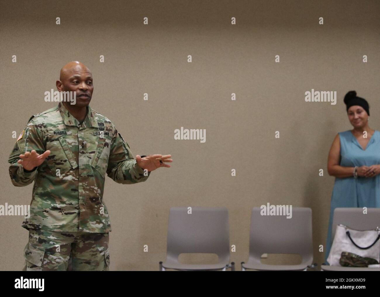 Maj. Gen. Michel M. Russell, Sr., commanding general, 1st Theater ...