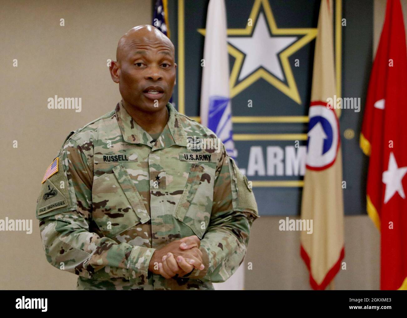 Maj. Gen. Michel M. Russell, Sr., commanding general, 1st Theater ...