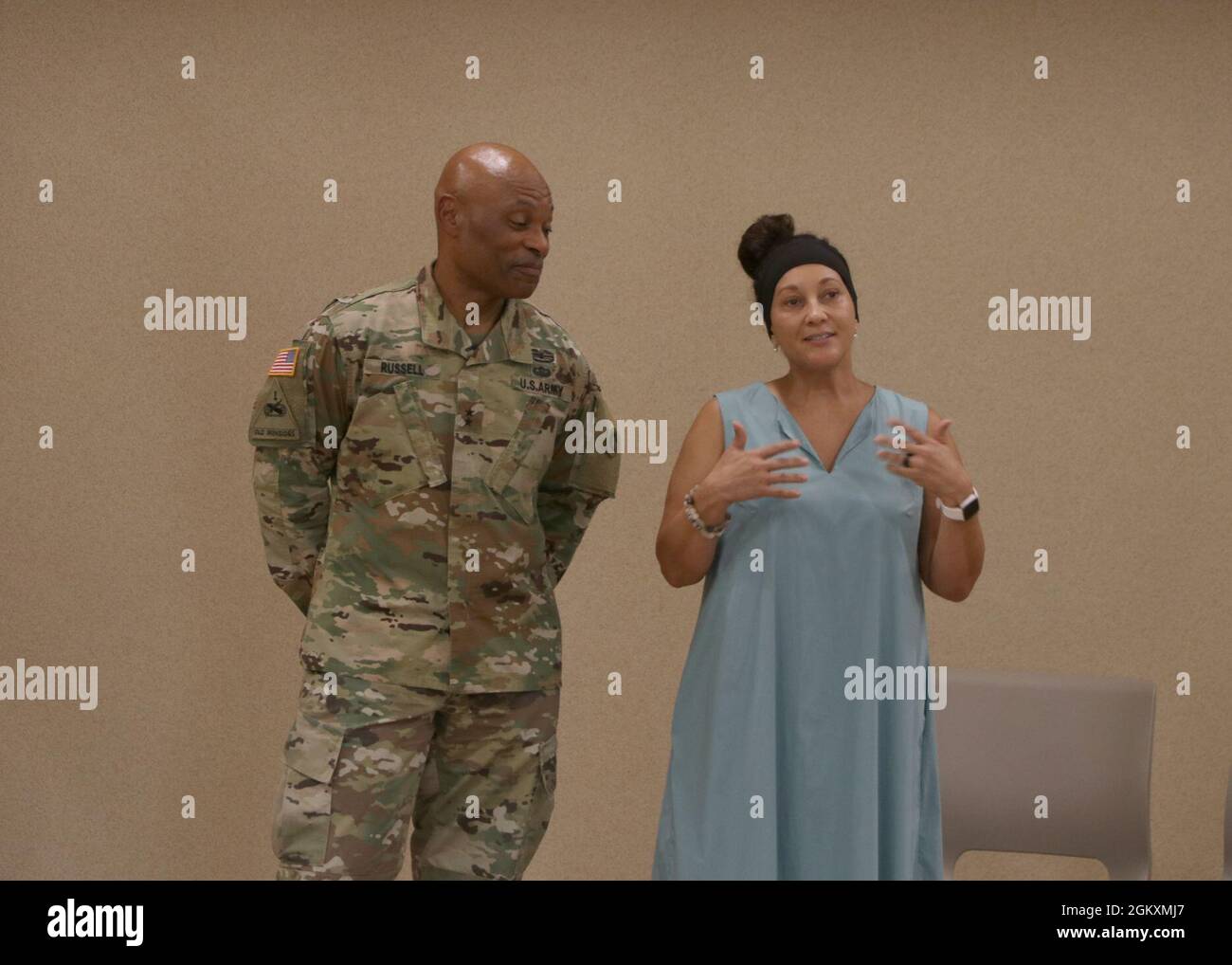 Maj. Gen. Michel M. Russell, Sr., commanding general, 1st Theater ...