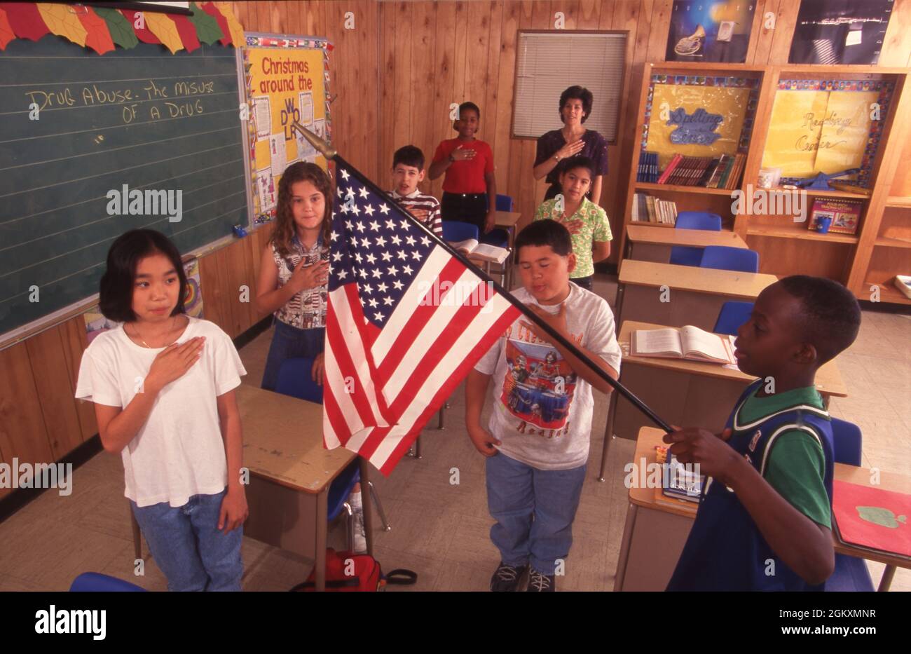 Pledge of allegiance flag stock hi-res stock photography and images - Alamy