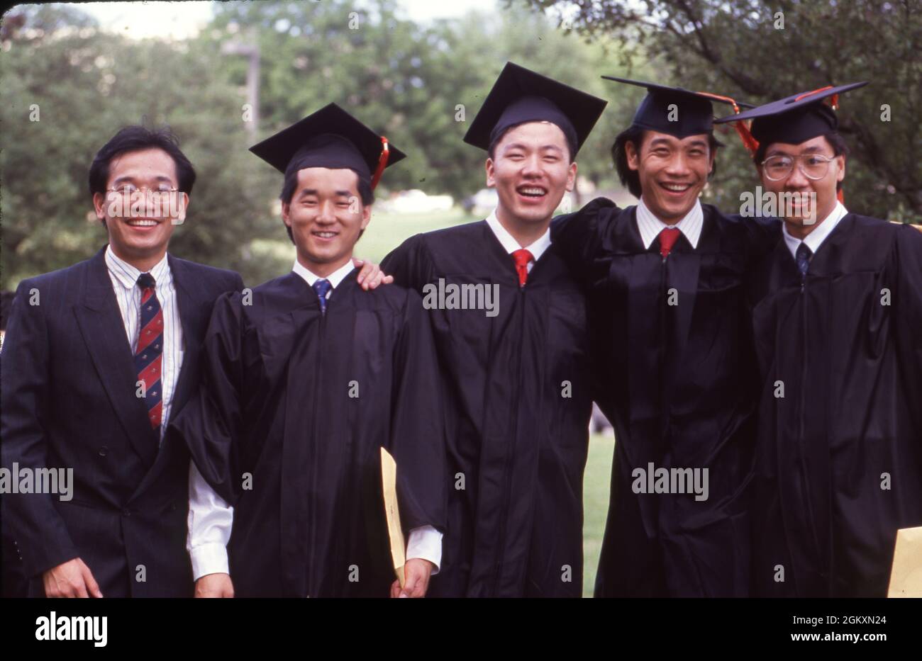 ©1993 Education: Engineering students pose after graduation at the ...