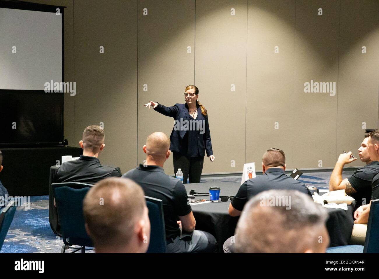U.S. Marine Col. Heather J. Cotoia, commanding officer of 4th Marine ...