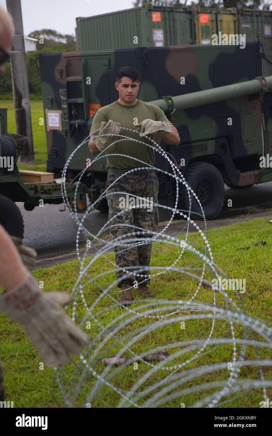 U.S. Marine Corps Cpl. Eric Curielgarcia, a tactical air defense ...