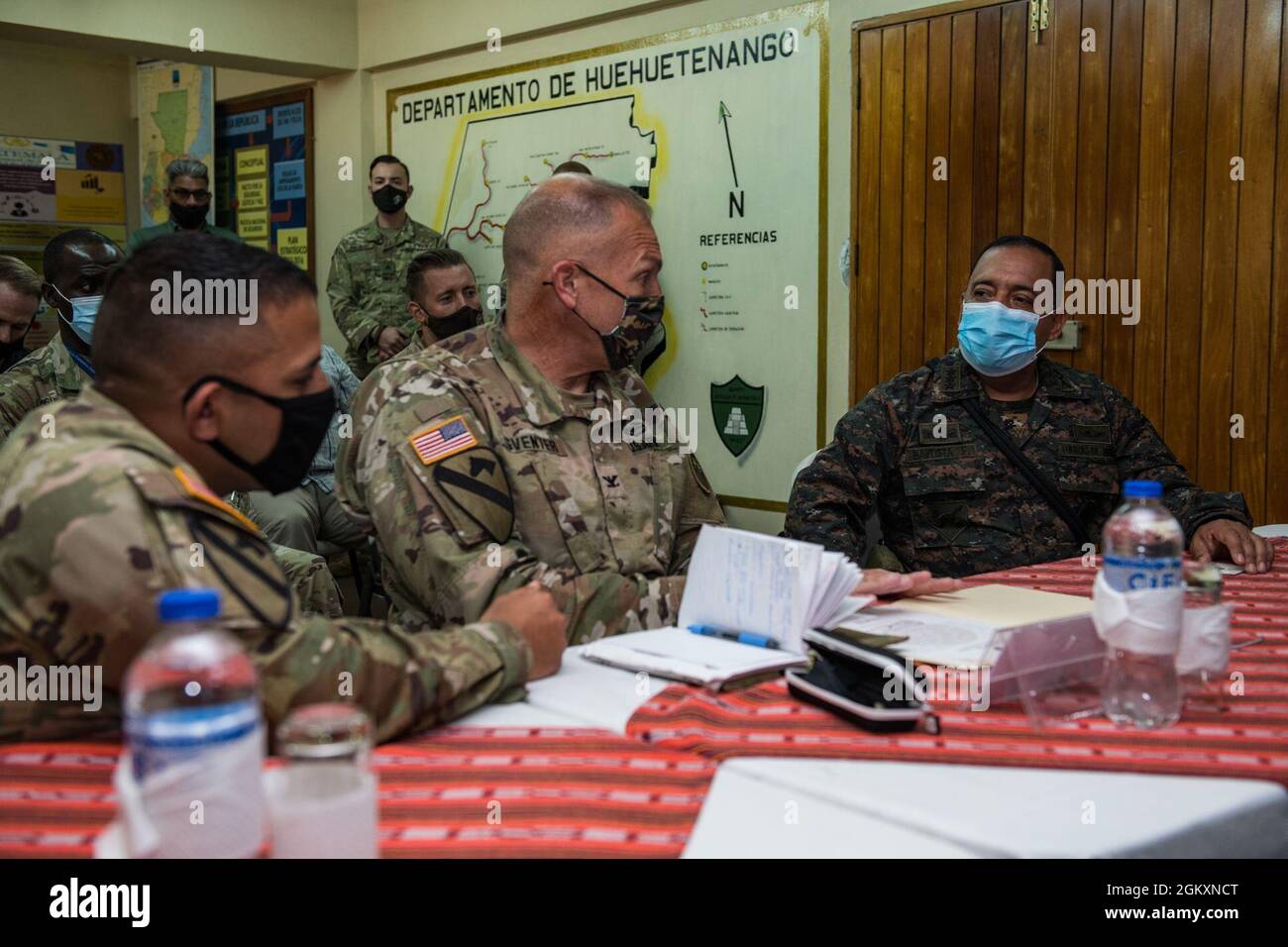 U.S. Army Sgt. Maj. Eduardo Fernandez, left, command sergeant major of ...