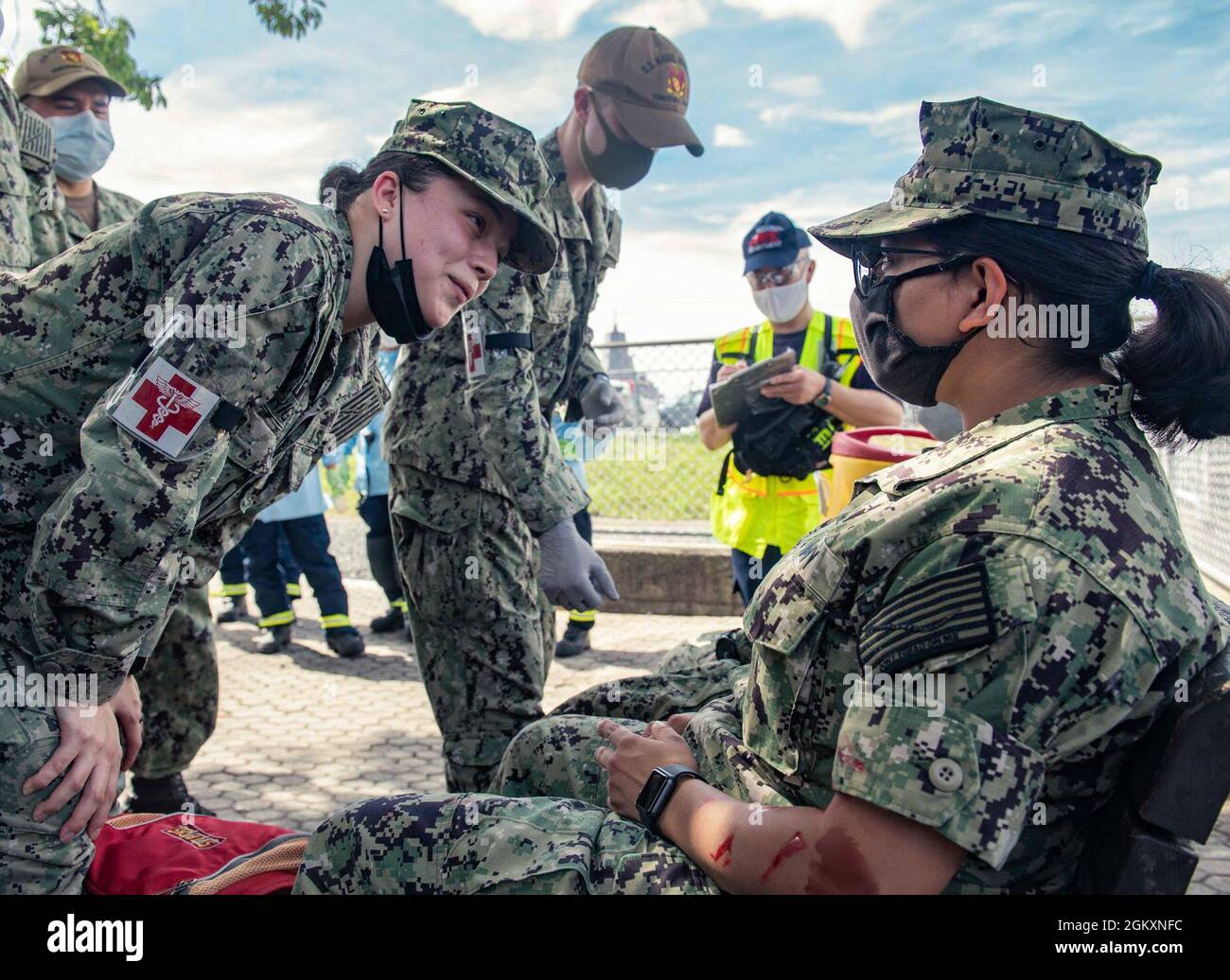 Hospitalman 3rd Class Destiny Rodriguez, assigned to U.S. Naval ...