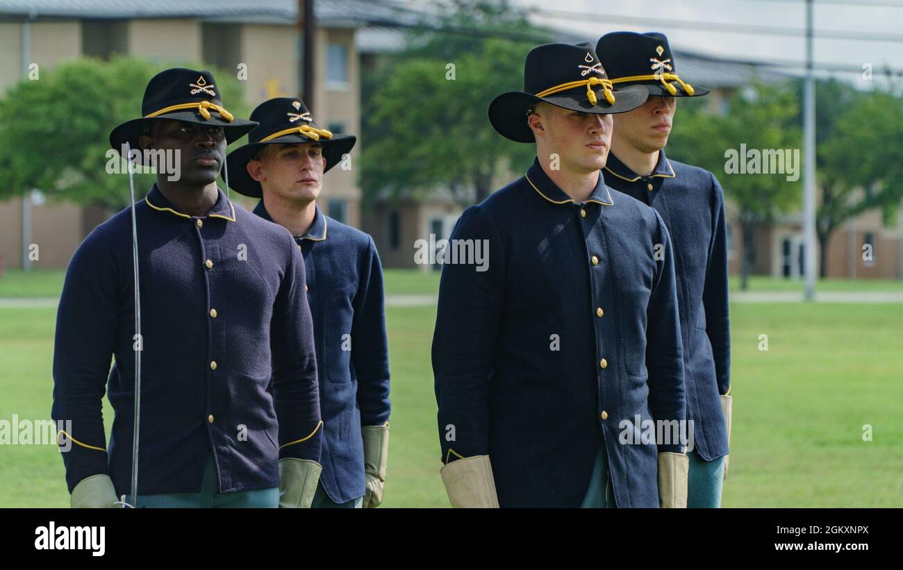 The 1st Cavalry Division honor guard along with 1st Cav. Div. brigade ...