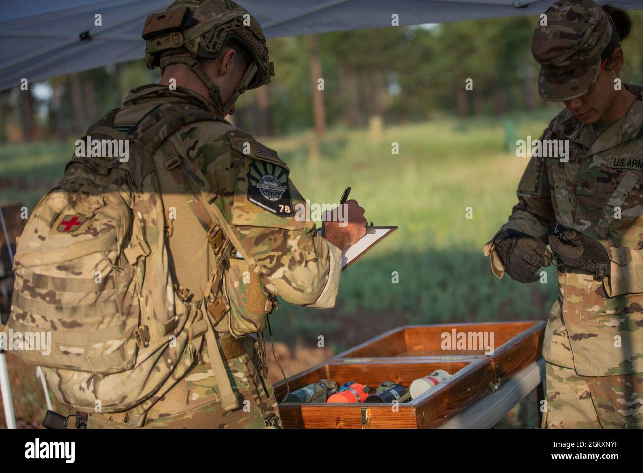 Spc. Alexander Gravely, a combat medic with Headquarters and ...