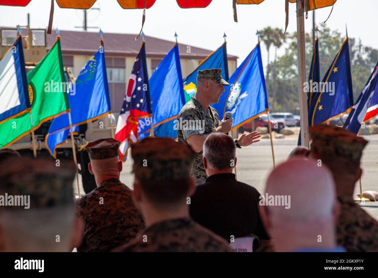 U.S. Marine Corps Col. Sean P. Dynan, incoming commanding officer, 15th ...