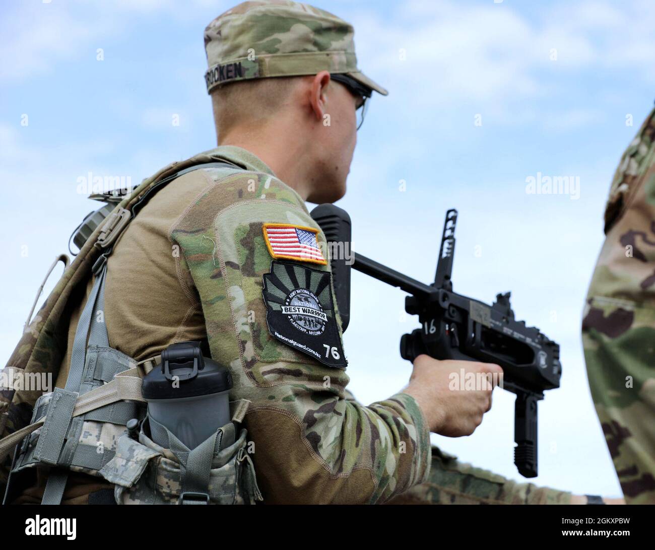 Spc. Henry Brucken, 1-151 Infantry, Indiana National Guard, prepares to ...