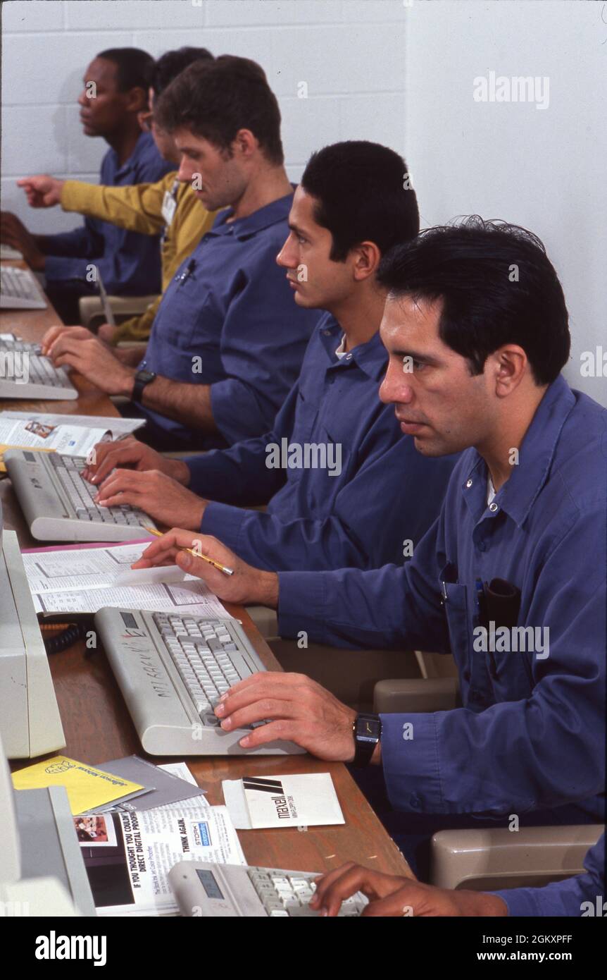 ©1991 Computer classes for inmates of a private prison that have a ...