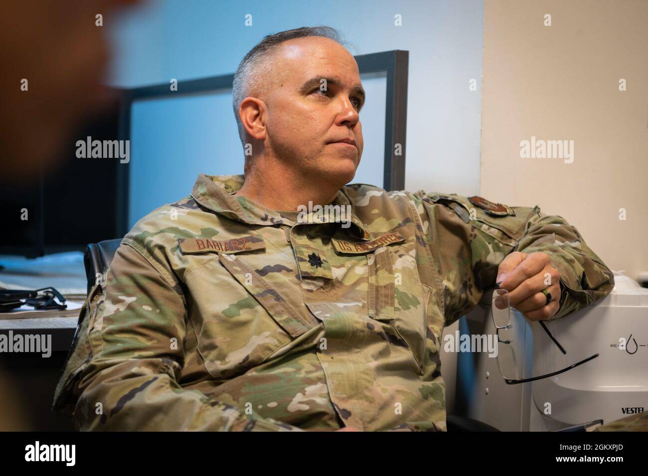 Lt. Col. Paul Babiarz, 39th Mission Support Group deputy commander ...
