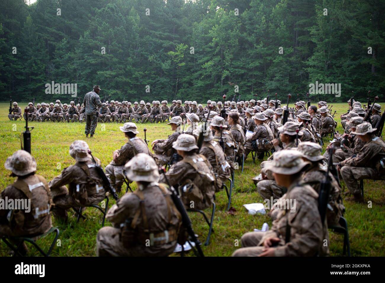 U.S. Marine Corps officer candidates with Delta Company receive ...