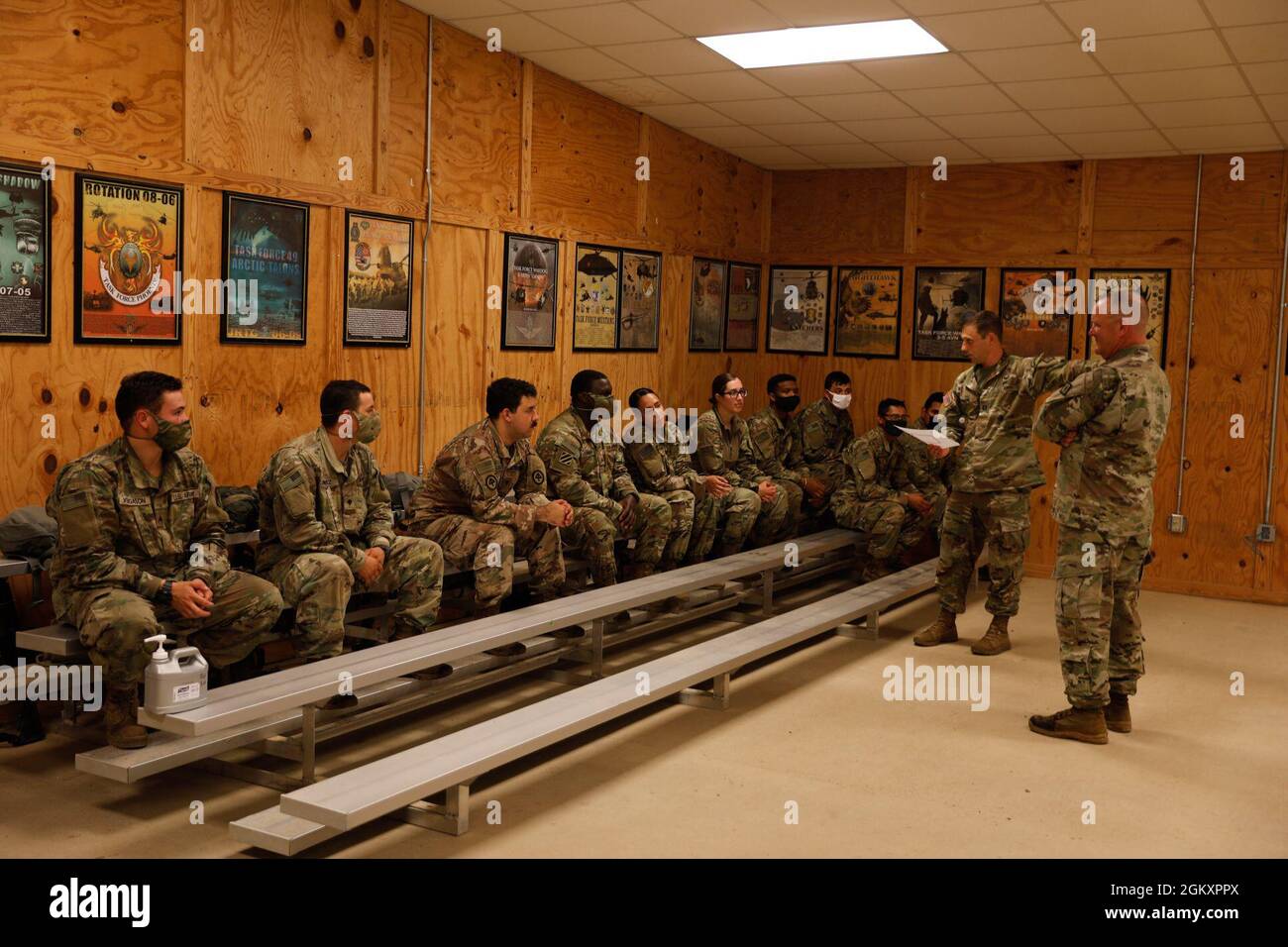 Arkansas Army National Guard Cpt. Christopher Milum, Commander of the ...