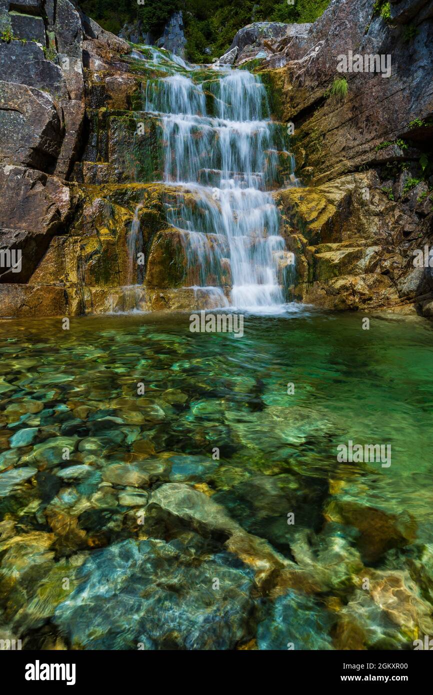 Keekwulee Falls in the Alpine Lakes Wilderness, Mount Baker–Snoqualmie ...