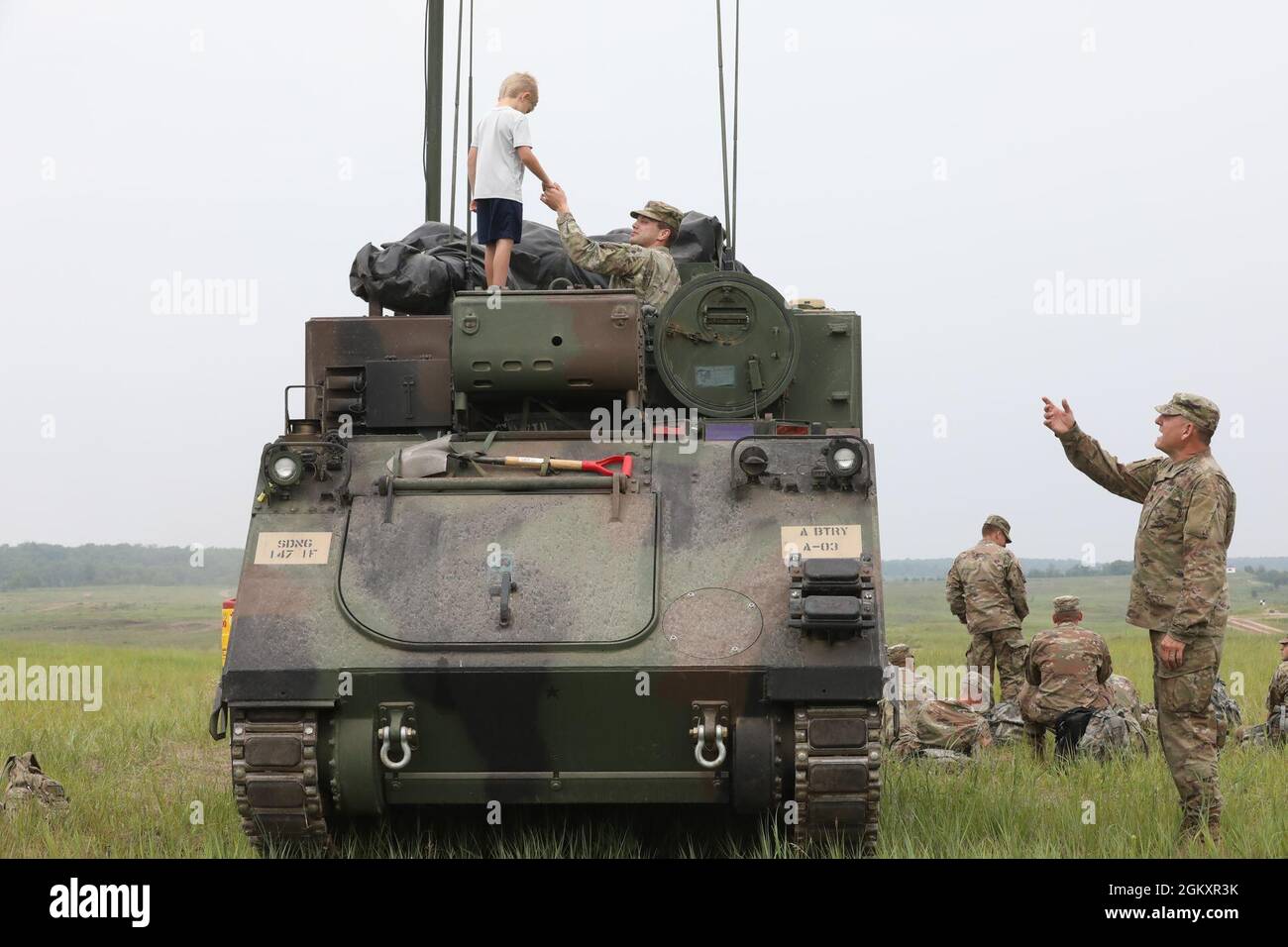 The 1-147 Field Artillery from South Dakota National Guard lets Ethan ...
