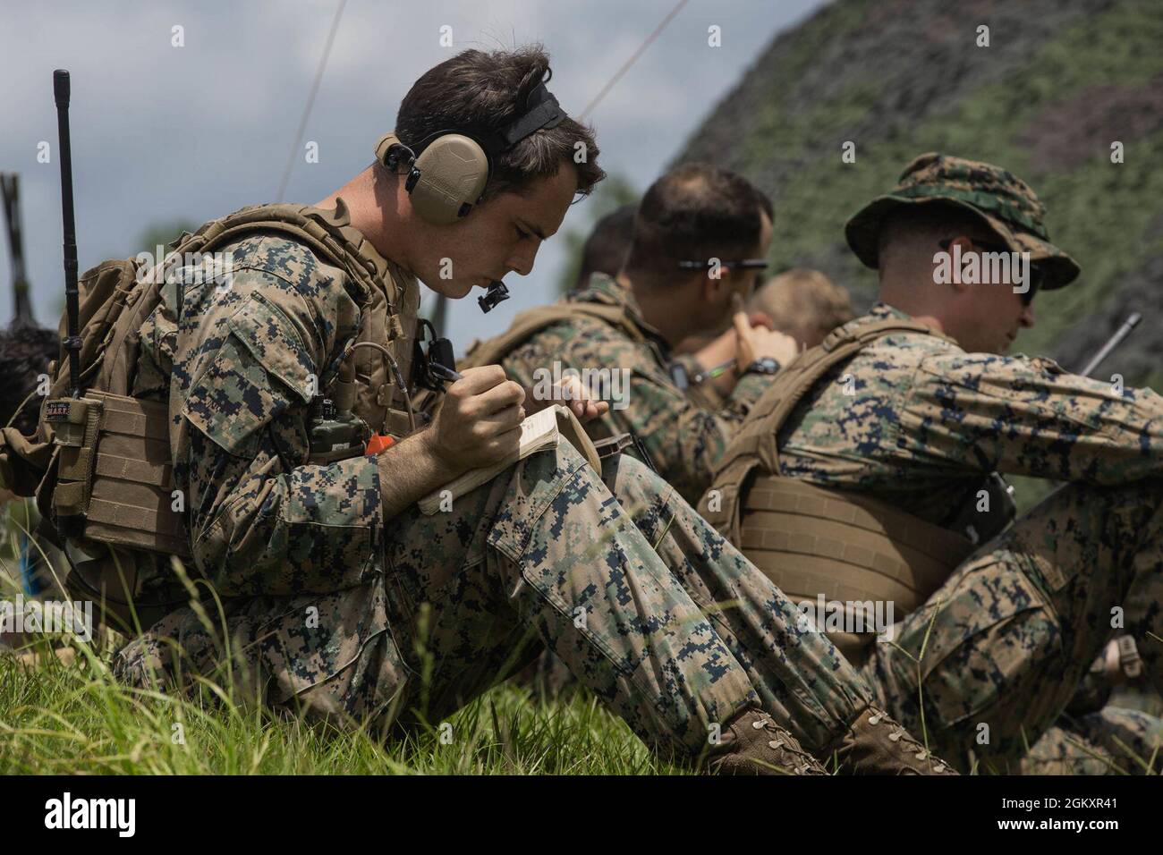 U.S. Marine Corps Cpl. Andrew Vandehey, a fire support Marine with 2d ...