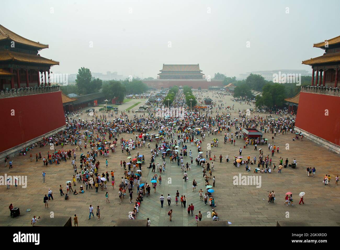Entrance to Forbidden city from Tienanmen Square, Beijing, China Stock ...