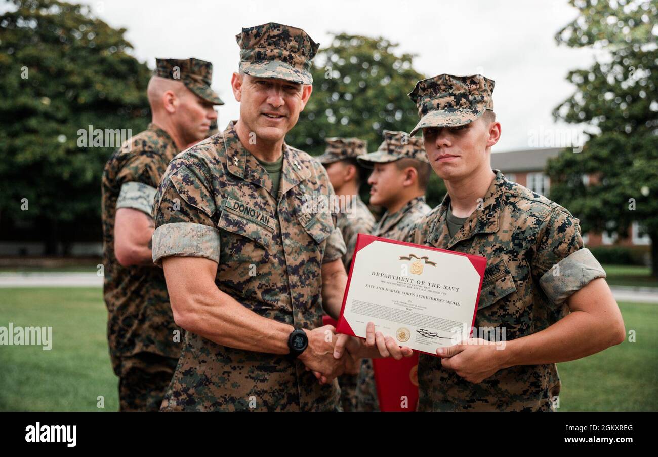 U.S. Marine Corps Lance Cpl. Cody Bullock, right, a Palmyra, N.Y ...