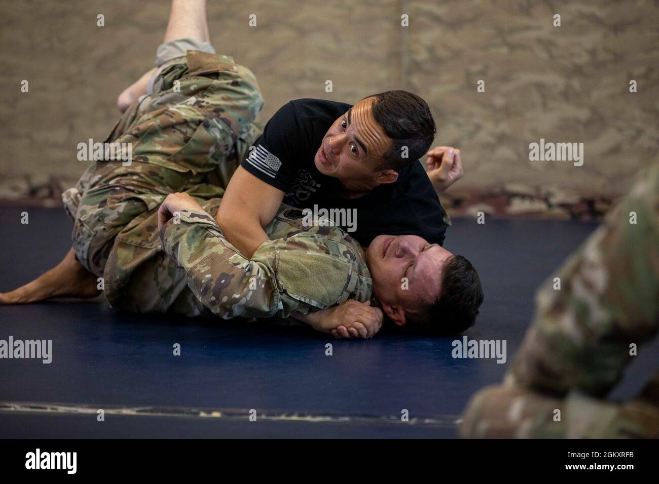 U.S. Army soldier Sgt. 1st Class Leonard Cortez assigned to 2nd Stryker Brigade Combat Team, 7th ...